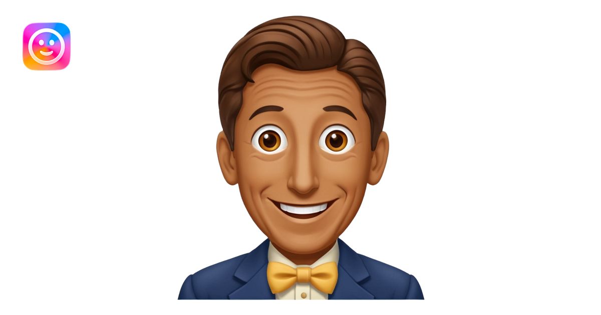 Ray Bolger with brown hair emoji | AI Emoji Generator