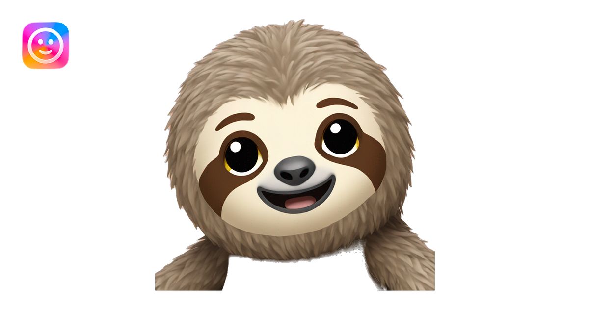 Sloth cuddly toy emoji | AI Emoji Generator