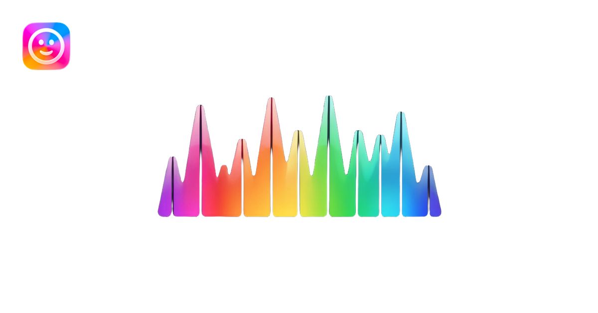 black audio spectrum emoji | AI Emoji Generator