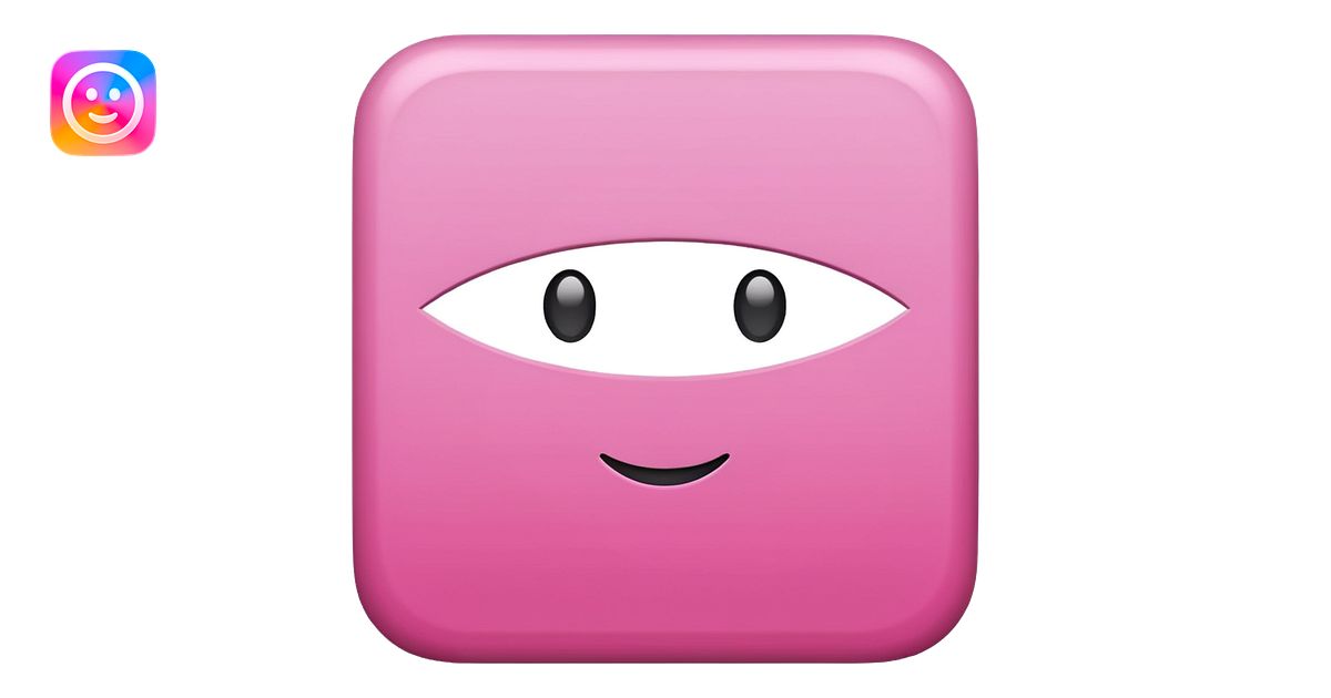 pink square emoji | AI Emoji Generator