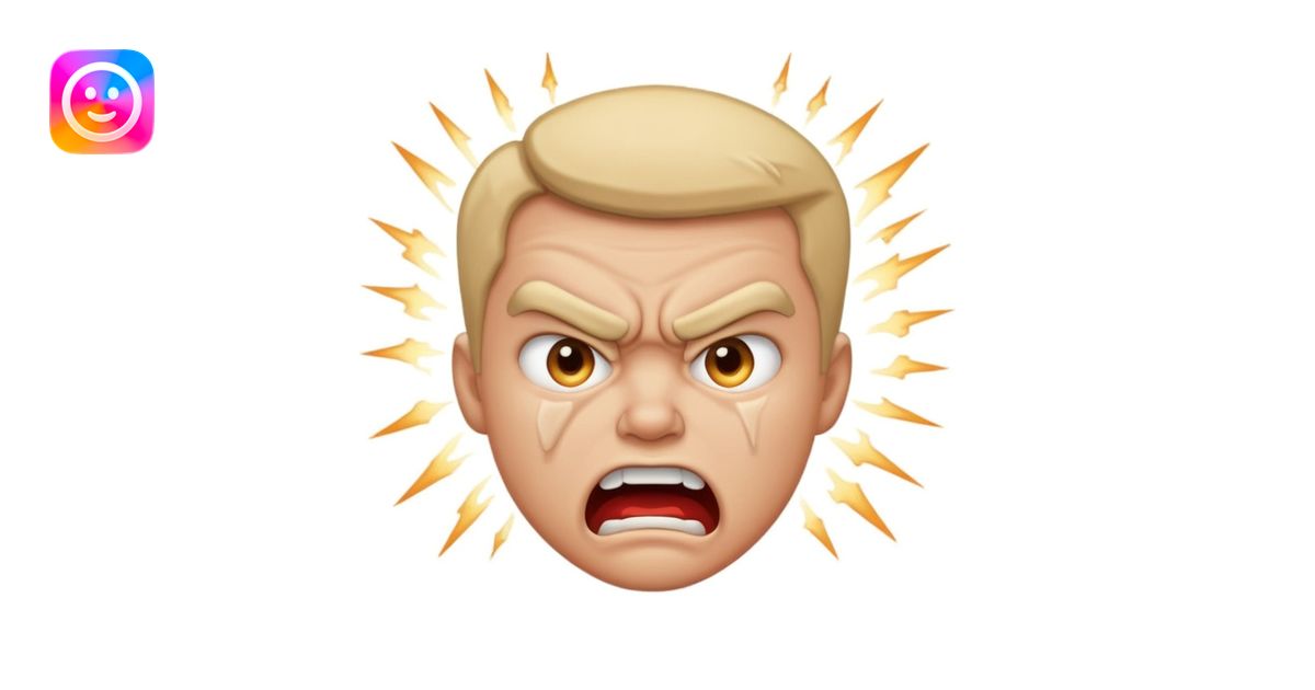 Angry spitting face emoji | AI Emoji Generator