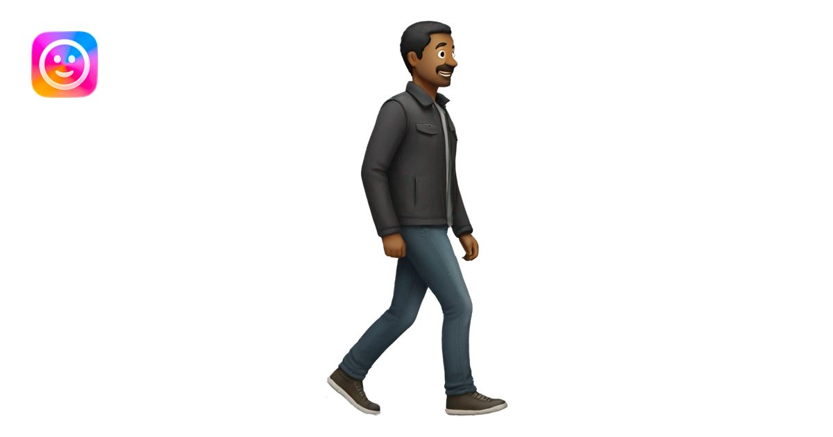man walking emoji | AI Emoji Generator