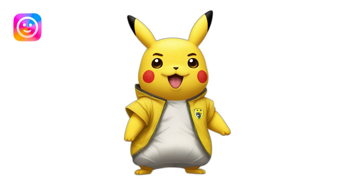 Ronaldo pikachu emoji | AI Emoji Generator