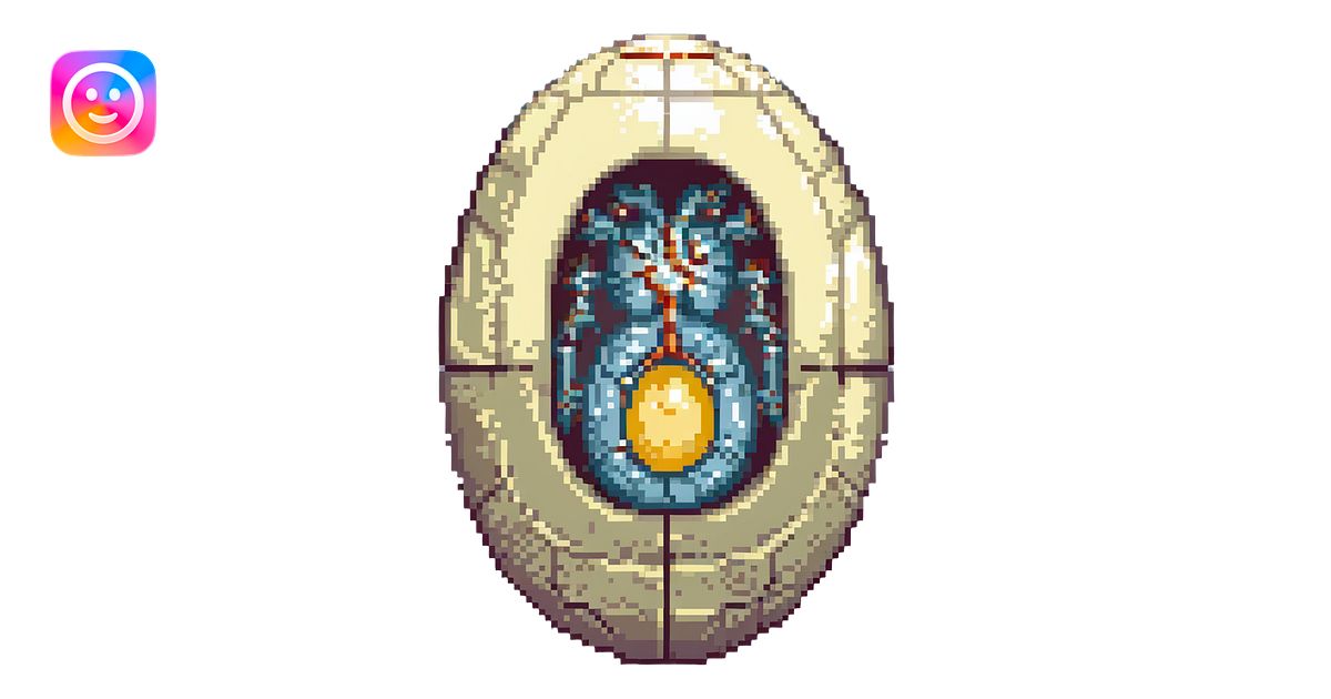 MRI egg embryo digital fetal small shape contained in otherworldly egg ...