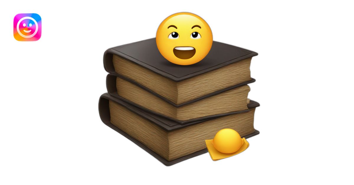 a pile of important scriptures emoji | AI Emoji Generator