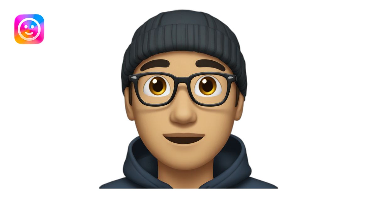 a light skin Pakistani teenager, wearing round glasses, short moustache ...