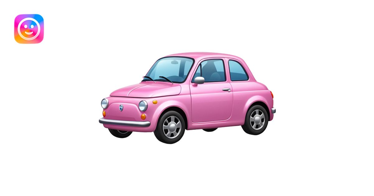 pink car emoji | AI Emoji Generator