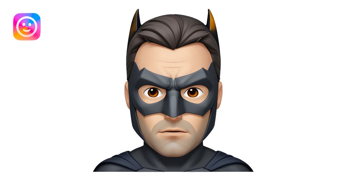 ben affleck batman with mask emoji | AI Emoji Generator