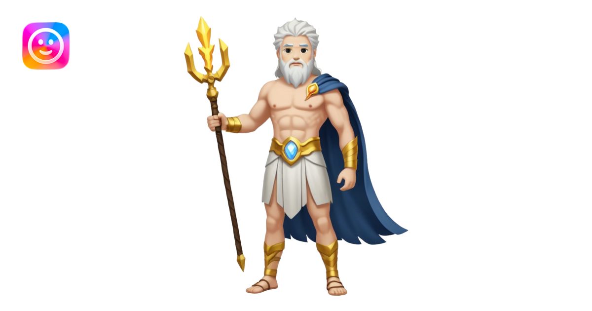 fullbody god ZEUS, standing still emoji | AI Emoji Generator