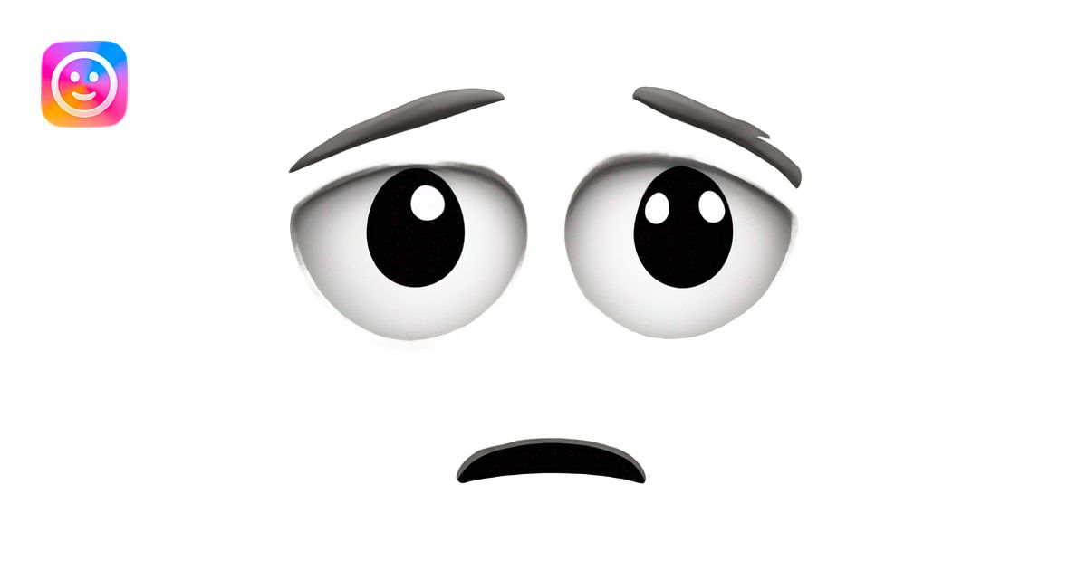 A smiley face angrily glaring at a graph with declining metrics. emoji ...