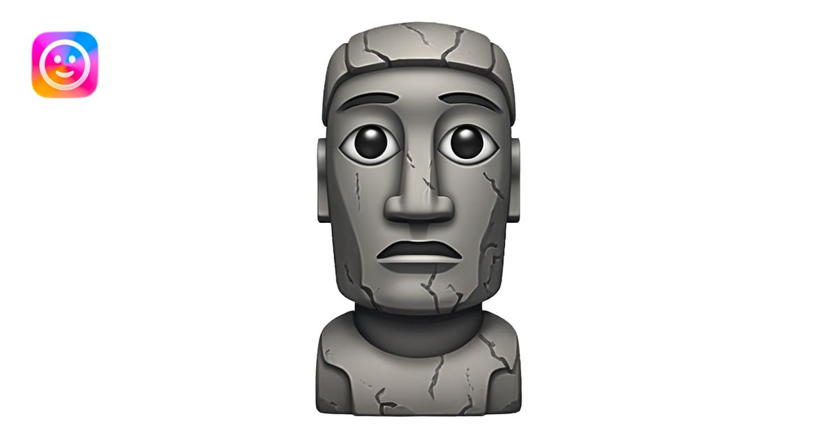 Moai statue emoji | AI Emoji Generator