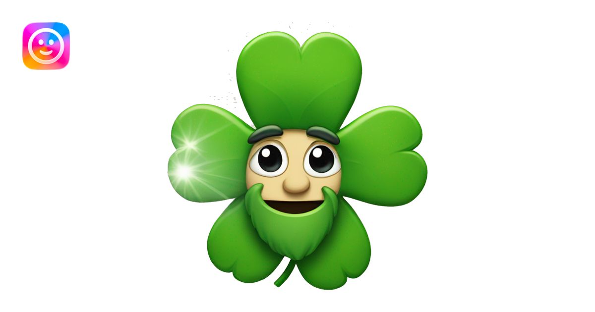 lucky man clover emoji | AI Emoji Generator
