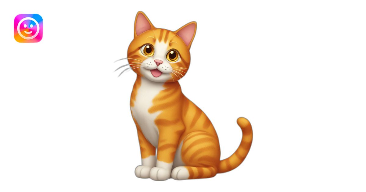 Orange tabby cat emoji | AI Emoji Generator