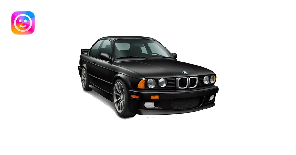 black bmw car drifting emoji | AI Emoji Generator