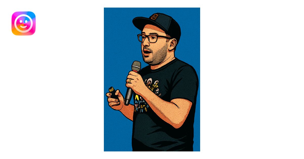 Turn this photo into an old school comic book style illustration ...