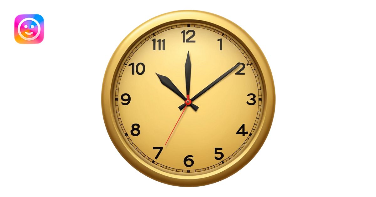 Clock it emoji | AI Emoji Generator
