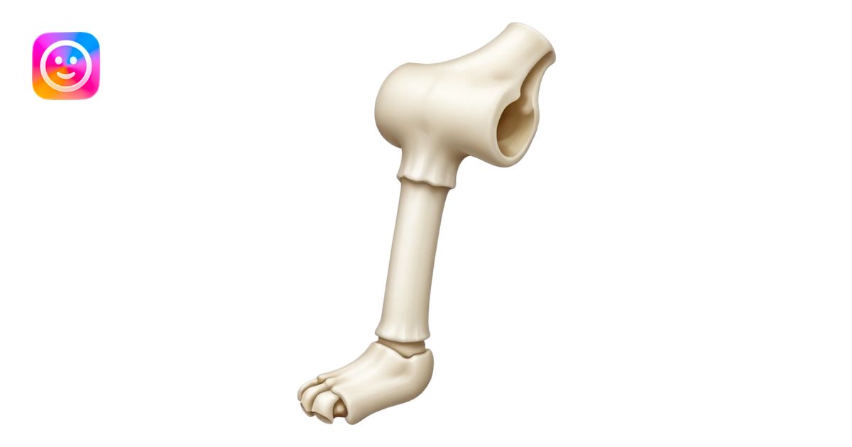 leg bone with tiny holes emoji | AI Emoji Generator