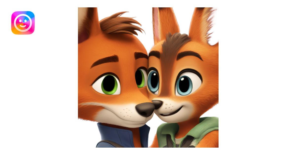 Nick Wilde the orange fox from Zootopia and Judy Hopps the grey bunny ...