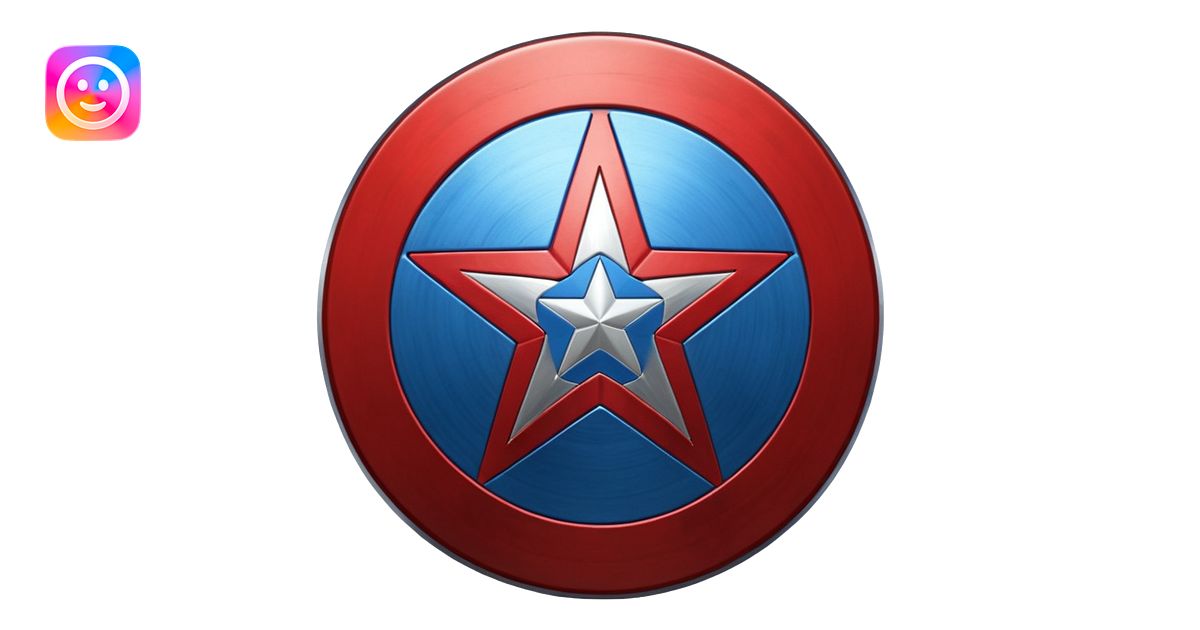 Captain America sheild emoji | AI Emoji Generator