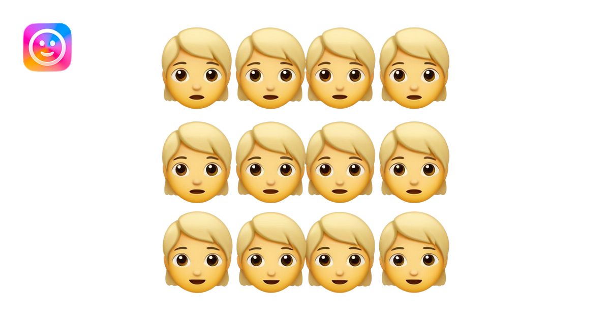 Cute human with different emotions emoji | AI Emoji Generator