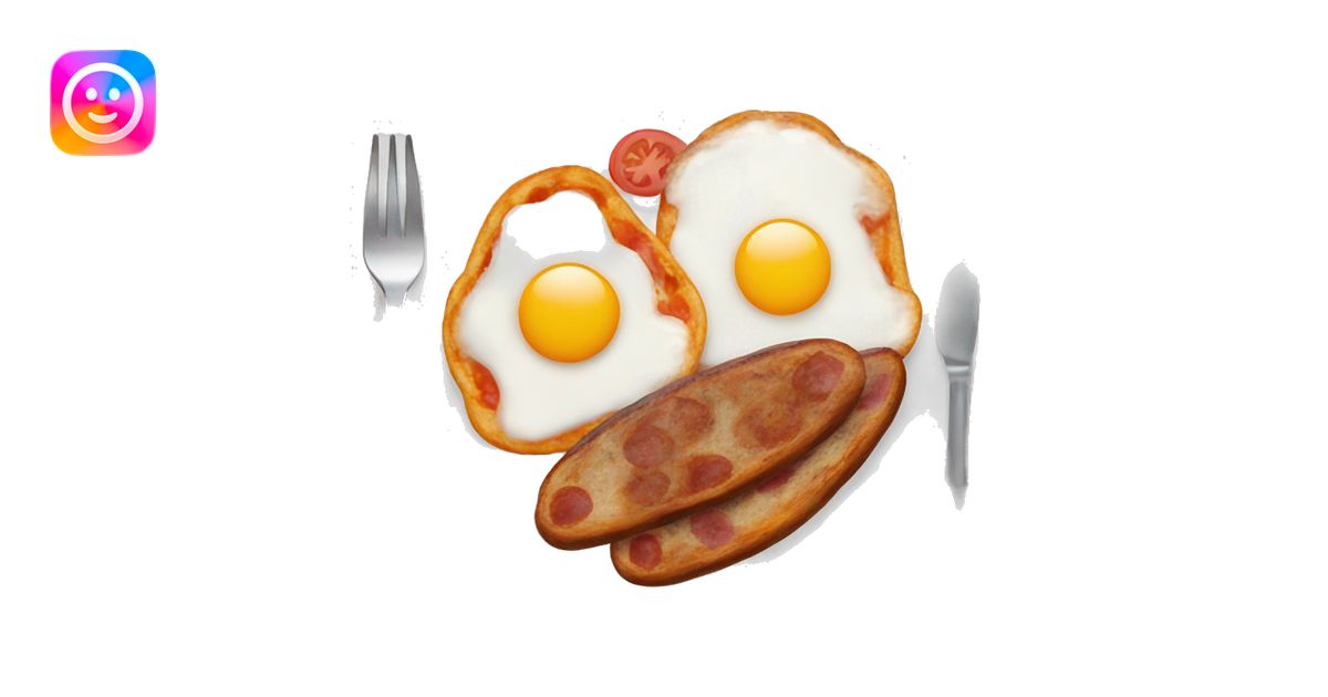 Full english breakfast plate emoji | AI Emoji Generator