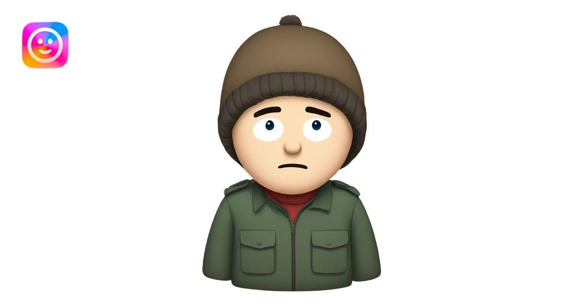 Stan marsh from hit tv show South Park emoji | AI Emoji Generator