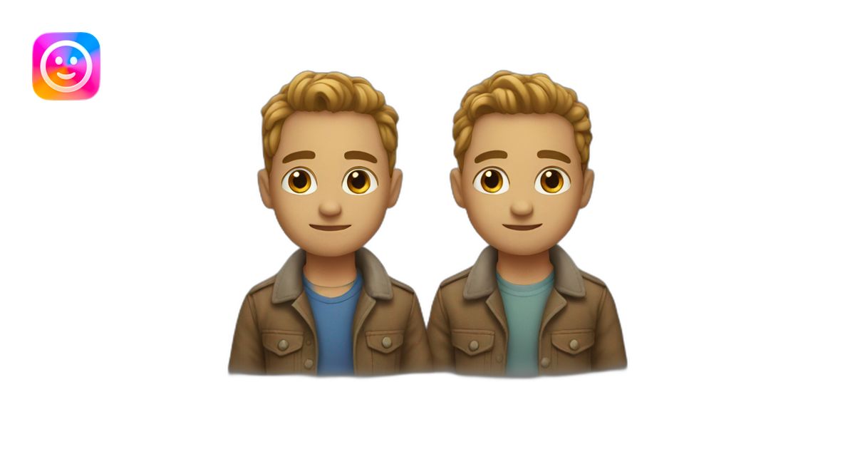 2 brothers emoji | AI Emoji Generator