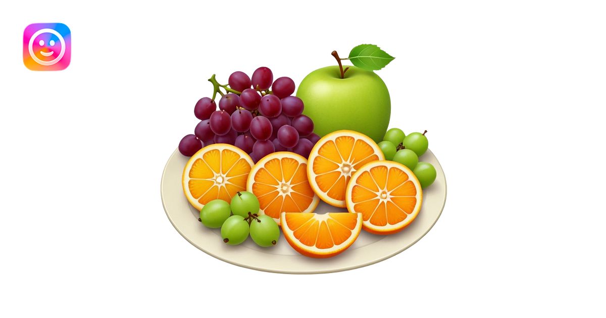 Fruit Plate emoji | AI Emoji Generator
