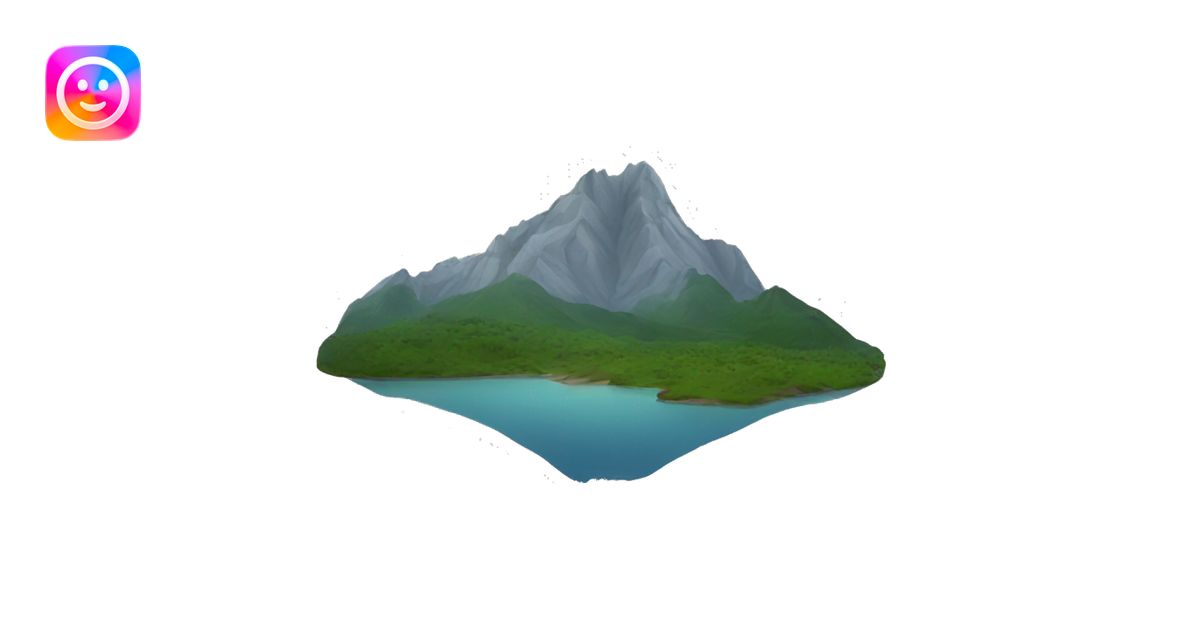 mountain Lake emoji | AI Emoji Generator
