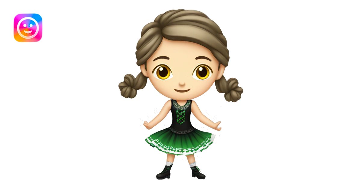 girl irish step dancing emoji | AI Emoji Generator