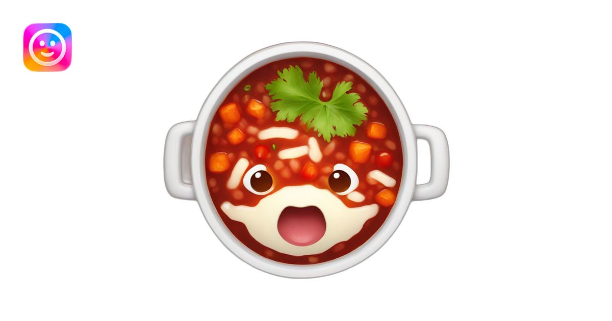 borsch ukrainian ref soup emoji | AI Emoji Generator