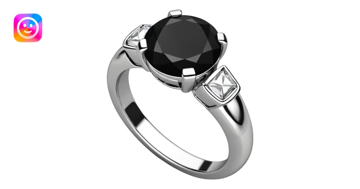 black engagement ring emoji | AI Emoji Generator
