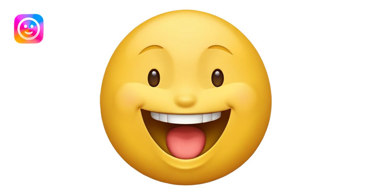 new laugh emoji, full belly laughing emoji | AI Emoji Generator