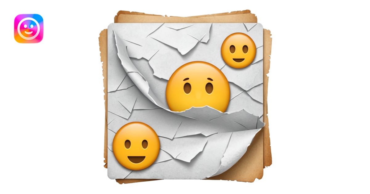 mac os mixed papers skeuomorphic emoji | AI Emoji Generator