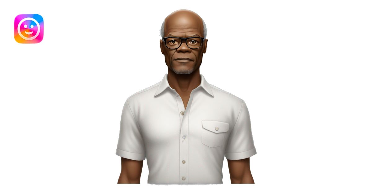 hyper realistic samuel l jackson wearing shirt emoji | AI Emoji Generator
