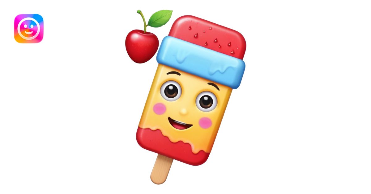 popsicle with eyes and headband emoji | AI Emoji Generator
