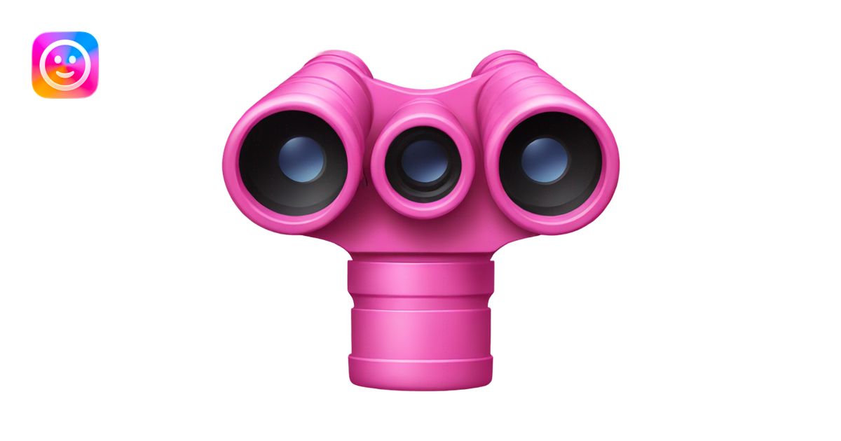 pink BINOCULARS emoji | AI Emoji Generator