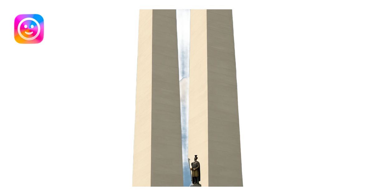 Moroni on top of Washington monument emoji | AI Emoji Generator