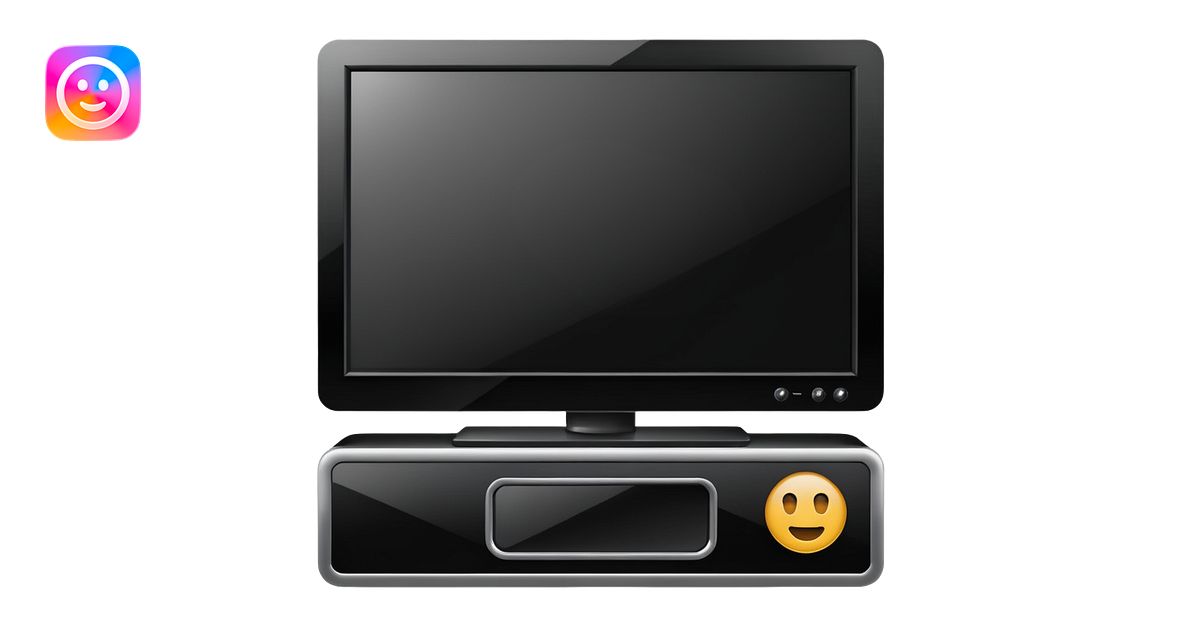 Flat tv emoji | AI Emoji Generator