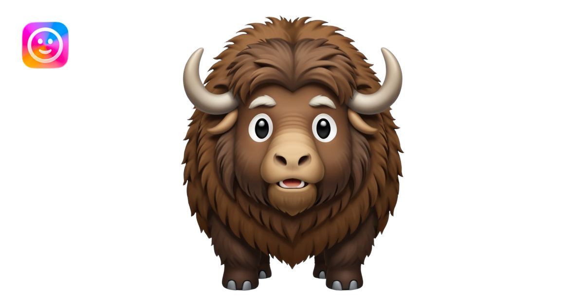 Musk Ox emoji | AI Emoji Generator