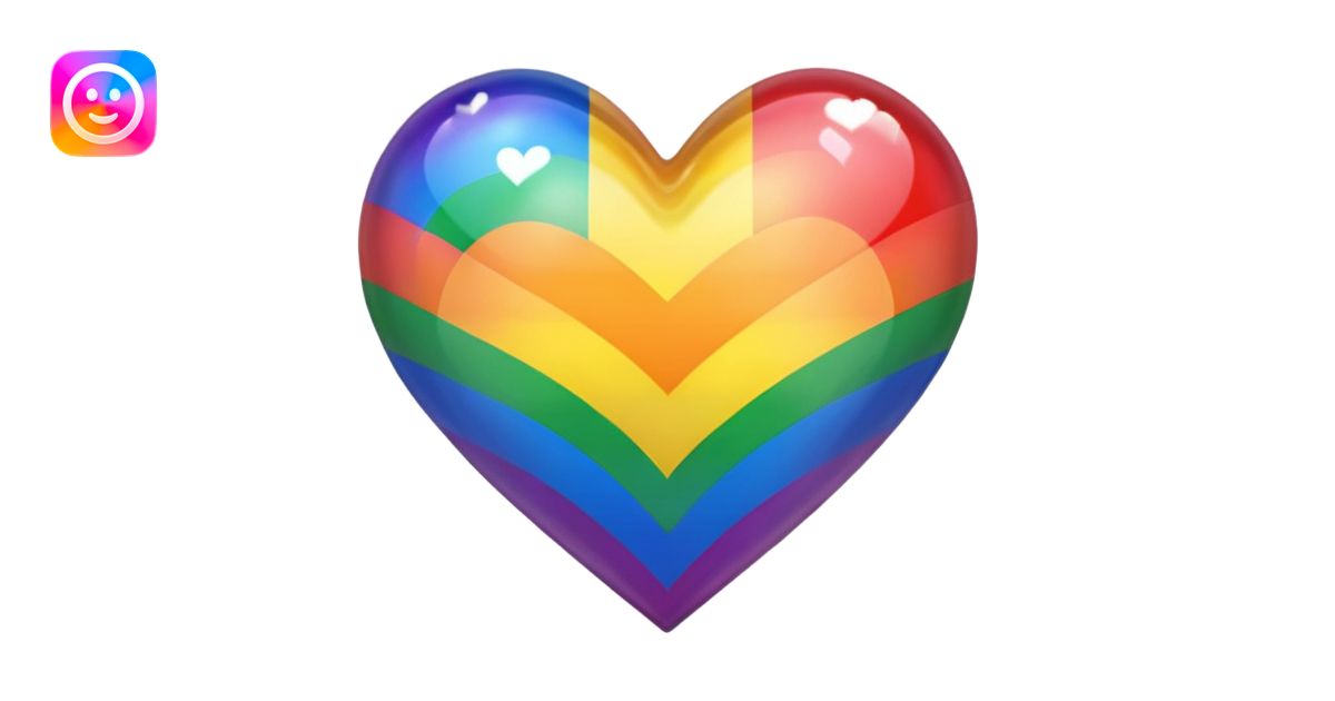 lgbtq heart love emoji | AI Emoji Generator