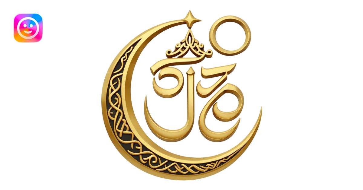 Allah Witten in Arabic emoji | AI Emoji Generator