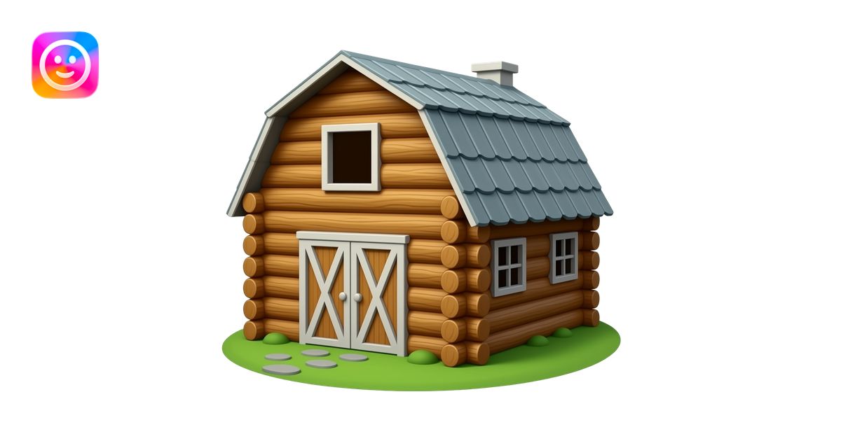 log barn emoji emoji | AI Emoji Generator