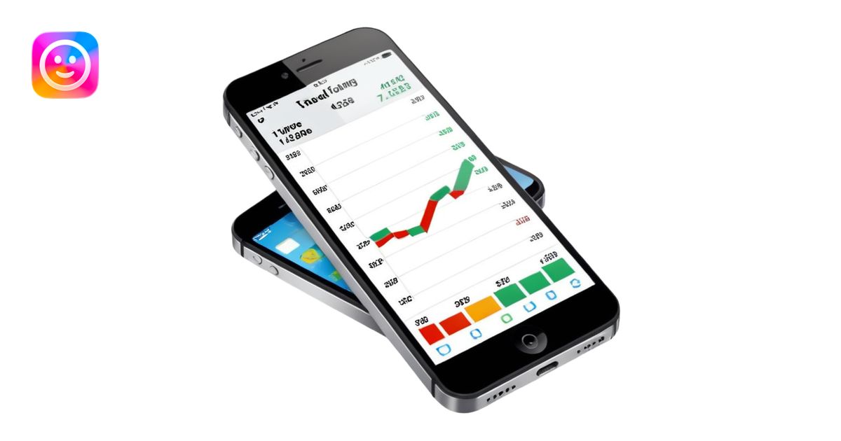 Iphone trading charts detail emoji | AI Emoji Generator