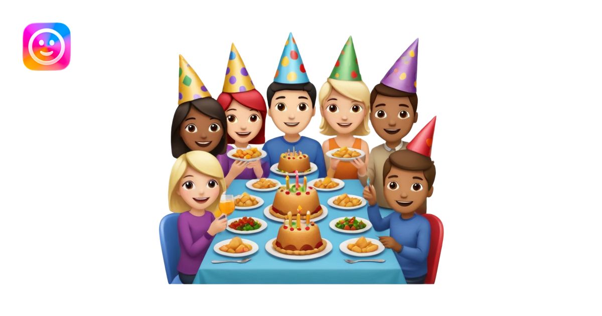 people eating dinner together emoji | AI Emoji Generator
