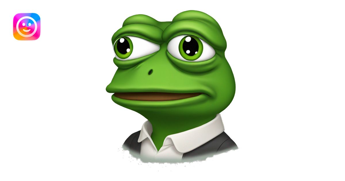 pepe the frog concentrated trader emoji | AI Emoji Generator