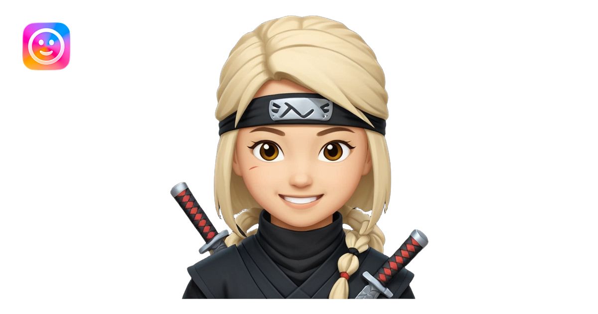 i need girl ninja smile emoji | AI Emoji Generator