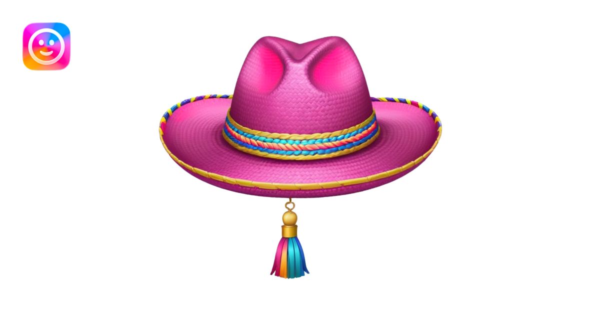 sombrero de egresados color rosa emoji | AI Emoji Generator