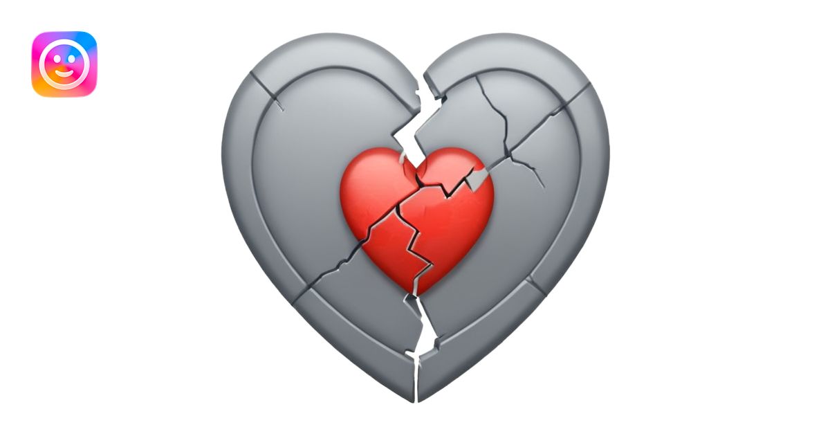 broken heart sticked together (divorce) emoji | AI Emoji Generator