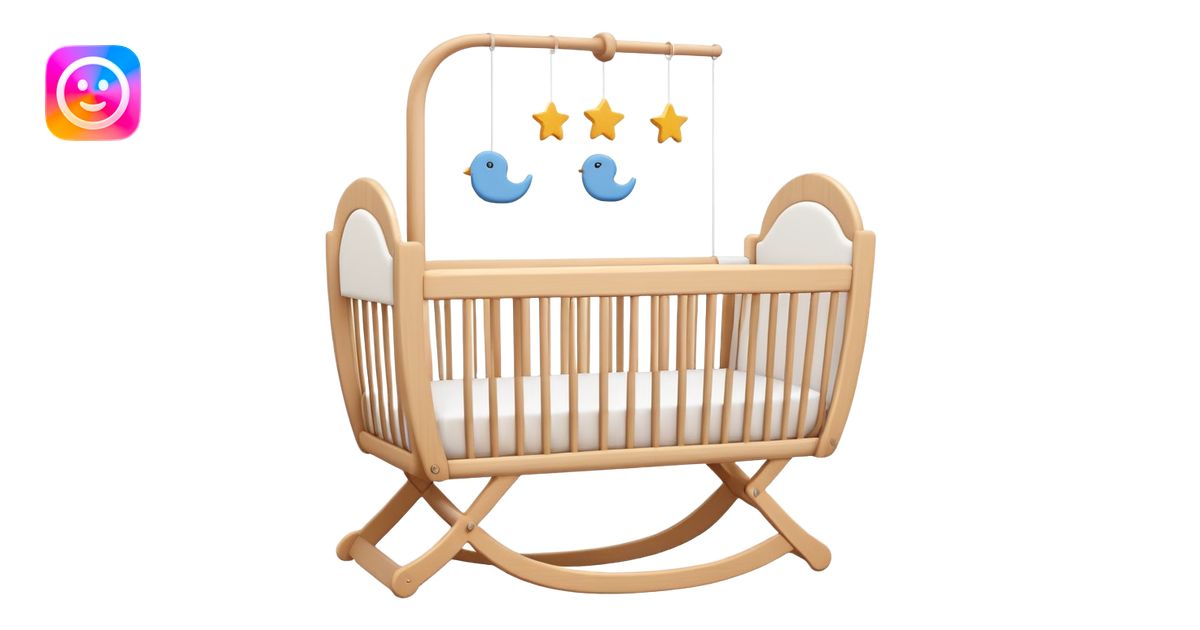 Baby crib emoji | AI Emoji Generator